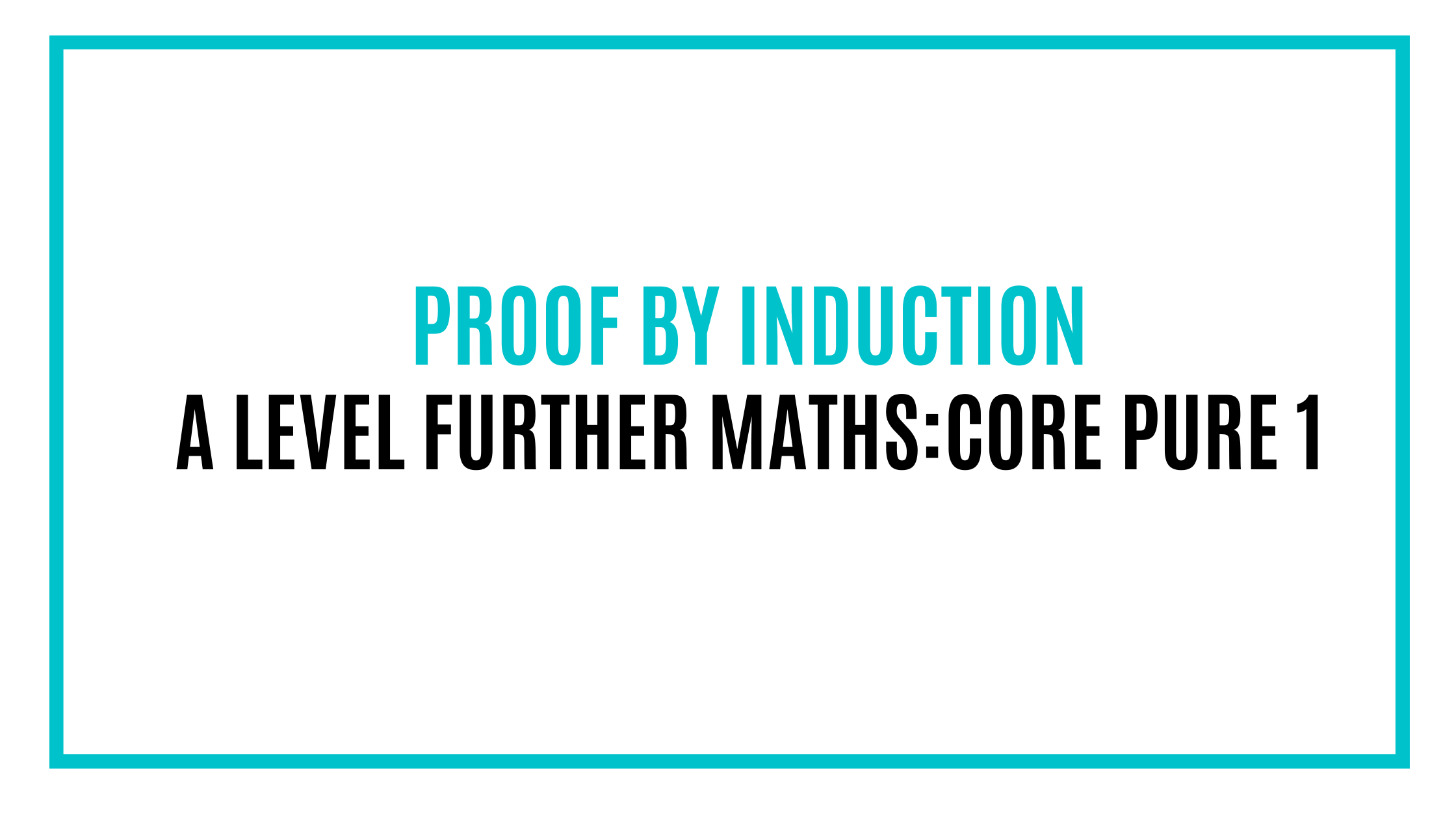 Proof By Induction Maths For Granted Proof By Induction Maths For Granted